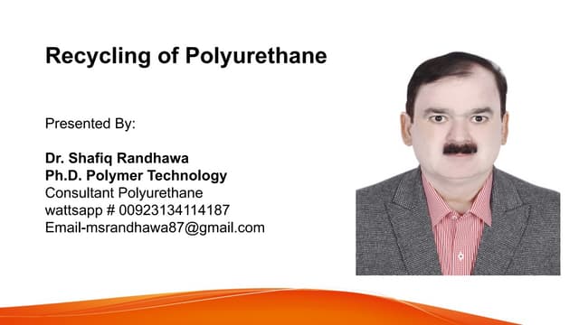Thermosetting polyurethane including foam grades | PPTX