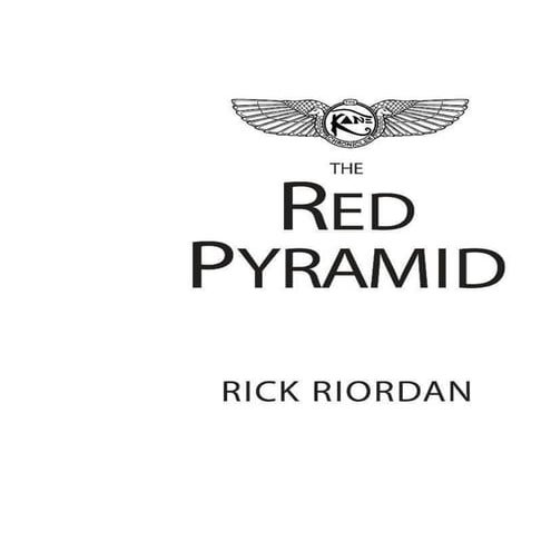 The red pyramid riordan rick | RTF