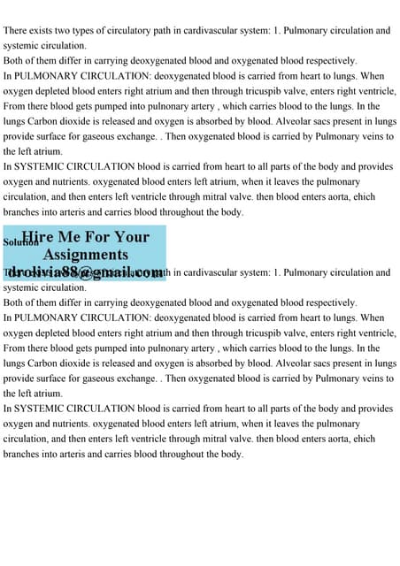 Pulmonary and systemic circulation | PPT