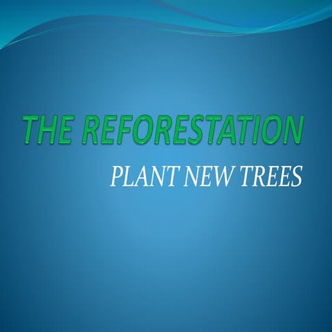 The reforestation | PPTX