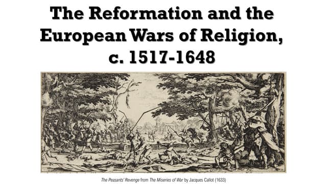 Reformation in England : Causes and Consequences | PPTX