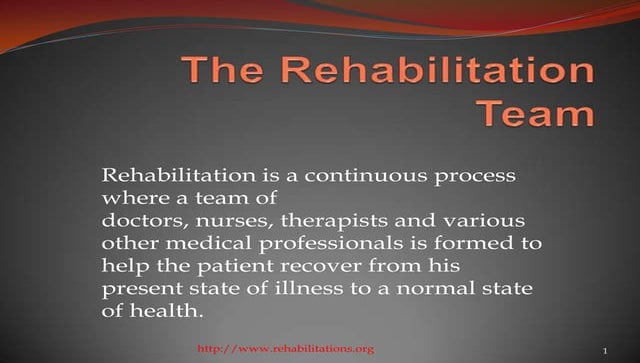 Role Of Social Worker As A Member Of Multidisciplinary Rehabilitation
