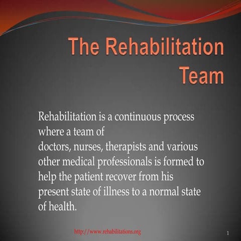 The Rehabilitation Team | PPTX