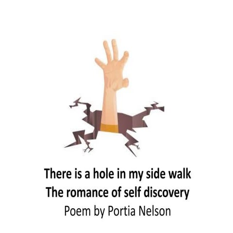 There is a hole in my side walk poem by portia nelson | PPTX