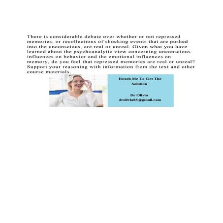 There is considerable debate over whether or not repressed memor | DOCX