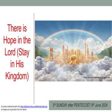 There is hope in the Lord 090624 Bangsar LC.pptx