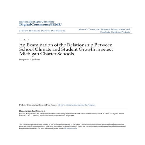 The relationship between school climate and student growth | PDF