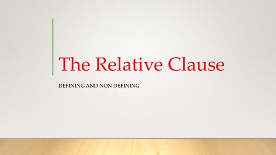 Relative clauses | PPT