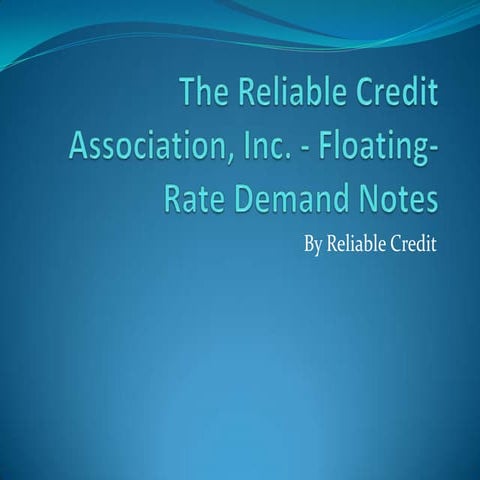 Reliable Credit presentations