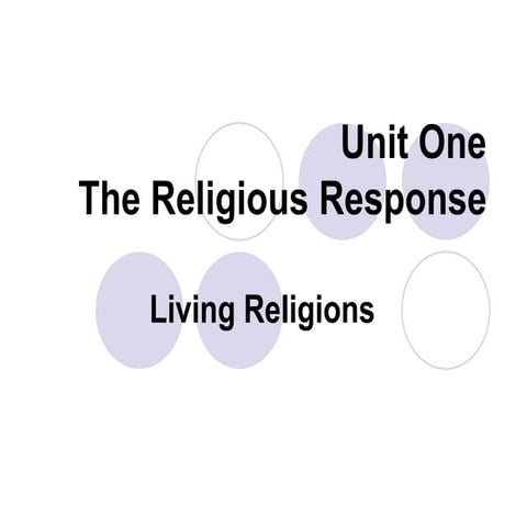 The religious response | PPTX