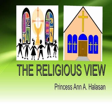 The religious view | PPTX