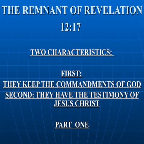 The Remnant Of Revelation 12 & 17 | PPT | Christianity | Religion ...