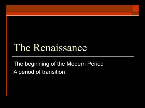 Science during renaissance period | PPTX | Geography | Science