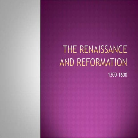 Pre-Renaissance | PPTX