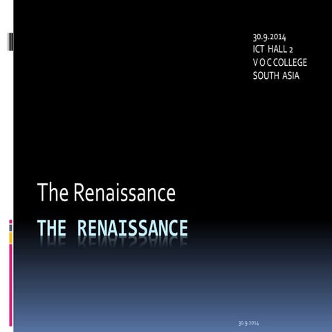 The renaissance | PPT
