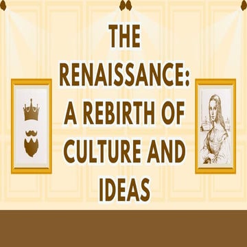 The Renaissance A Rebirth of Culture and Ideas | PDF