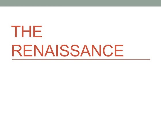 Renaissance | PPT | Fine Art