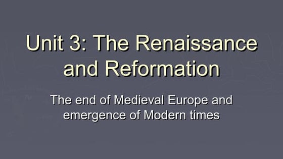 Renaissance powerpoint | PPT