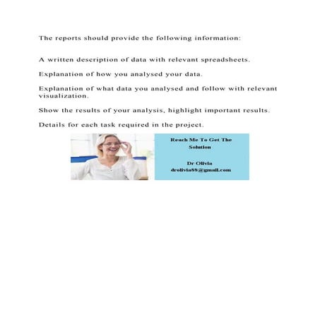 The reports should provide the following informationA written.docx