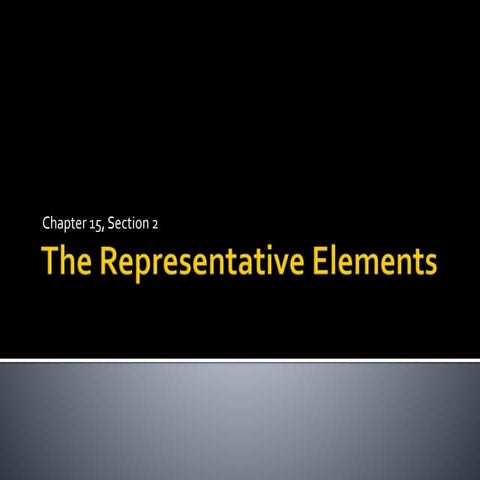 The representative elements | PPTX