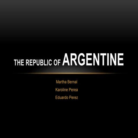 Argentina PowerPoint Presentation: Sample | PPTX