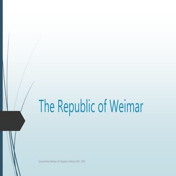 The Republic of Weimar (IGCSE) | PPT