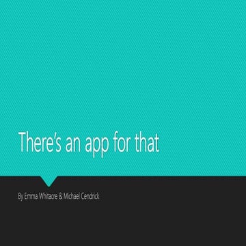 There's an app for that | PPTX