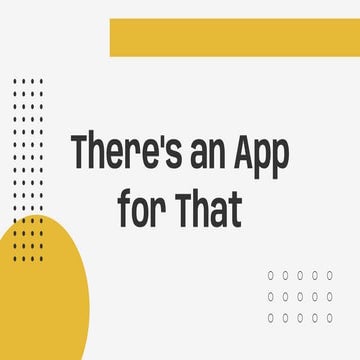 There's an App for That.pptx | Educational Video Games | Video Game Genres