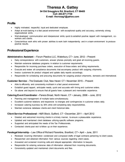 Resume - 02-26-16 | PDF