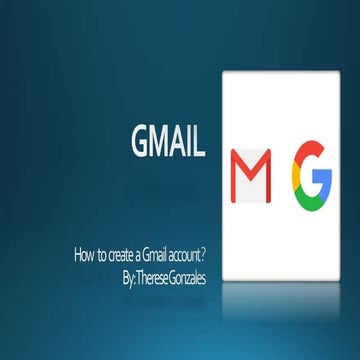 Gmail Account Creation | PPT
