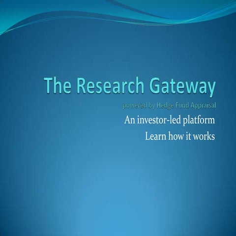 The research gateway presentation | PPTX