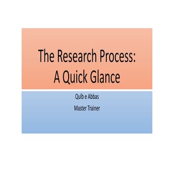 The research process | PPTX