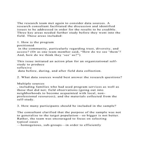 The research team met again to consider data sources. A research.docx