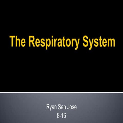 Respiratory system | PPTX