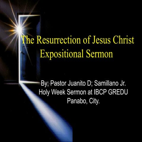 The ressurection of christ | PPT