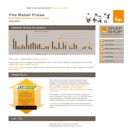 Retail Pulse - July 2014 | PDF