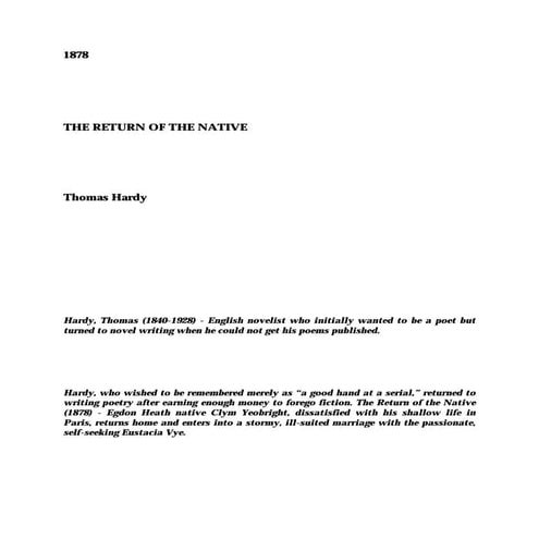 The return of native | PDF