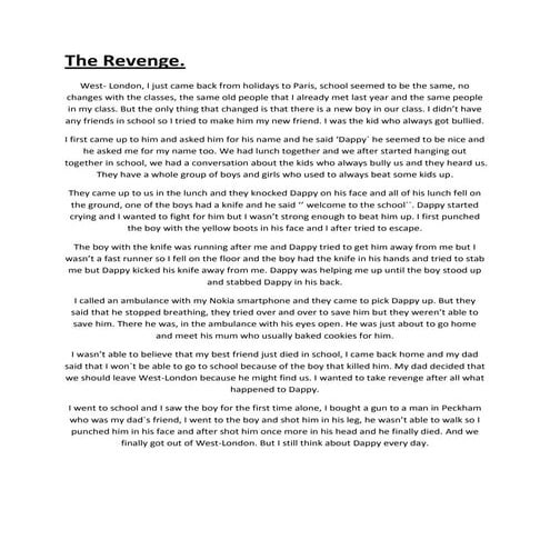 The revenge | PDF