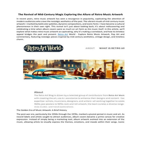 Retro Art Retro Art | PDF