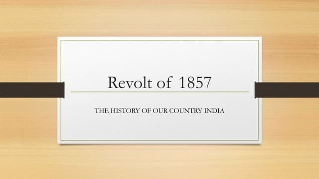 The Revolt-of-1857 | PPTX | Sikhism | Religion & Spirituality
