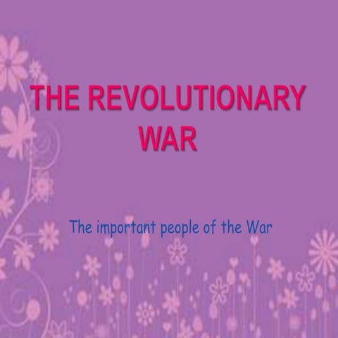 The revolutionary war | PPTX