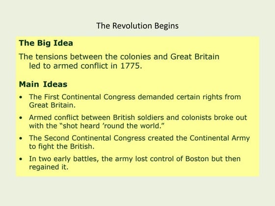 the_american_revolution.ppt 1763 - 1775. | PPT | War and Conflicts