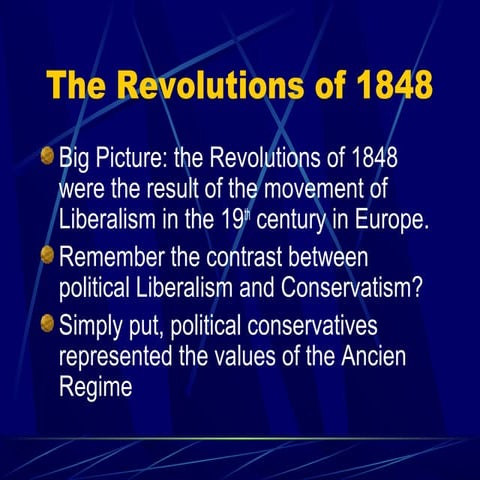 The revolutions of 1848 | PPT