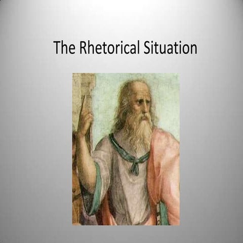 The Rhetorical Situation | PPT