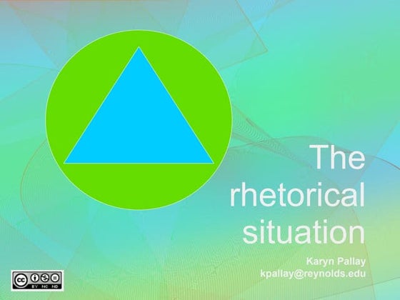 Rhetorical Situation - Purdue OWL | PPT