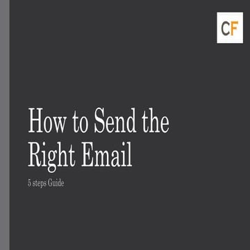 How to Send the Right Email in 5 Steps | PPT