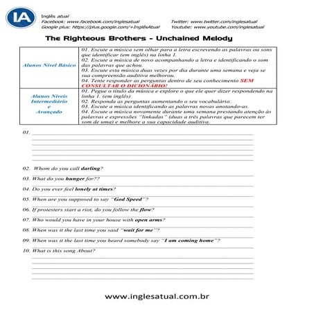 The righteous brothers unchained melody | PDF