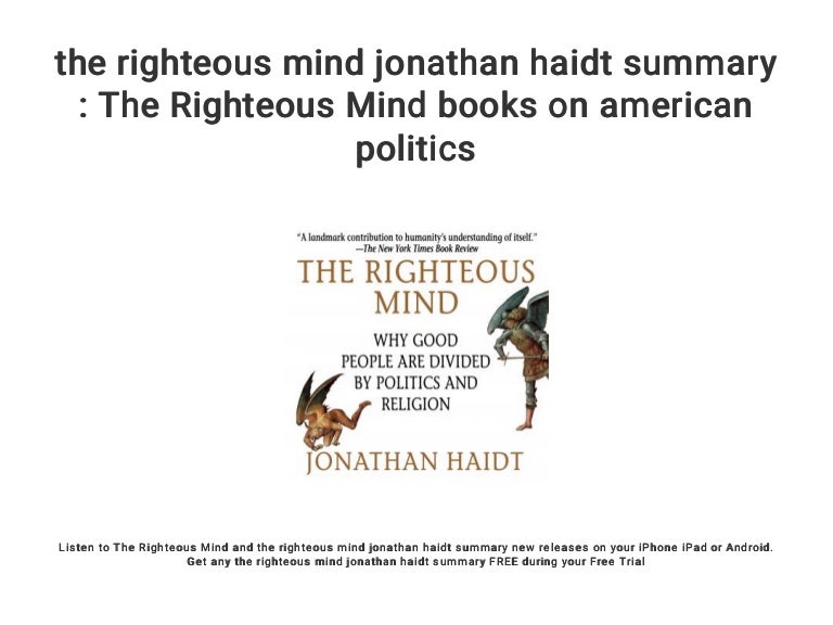 The righteous mind book - klocq