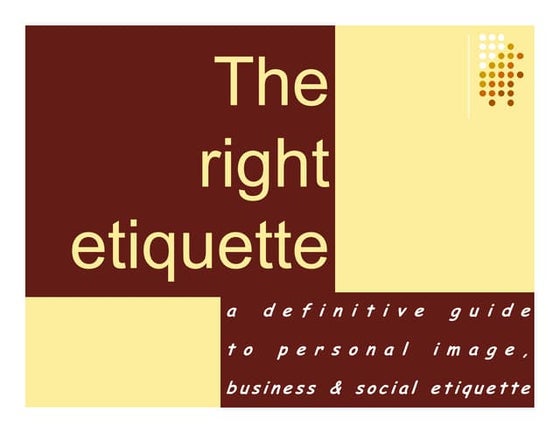 Etiquette | PPTX