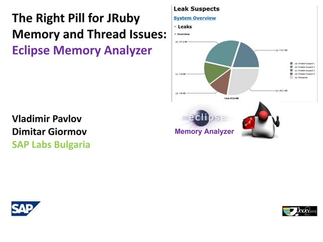 The Right Pill For Jruby Memory And Thread Issues Eclipse Memory Analyzer Ppt Free Download 2821